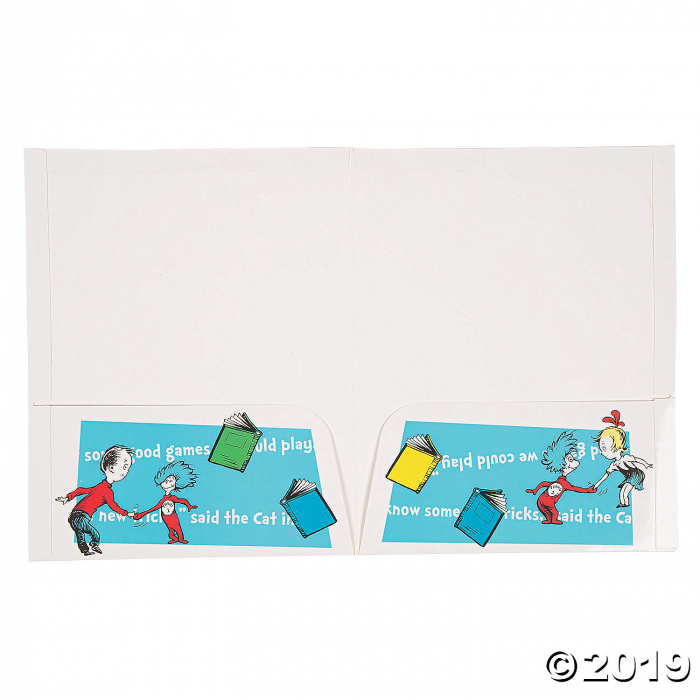 Dr. Seuss Take Home Reading Pocket Folders (Per Dozen) | GlowUniverse.com
