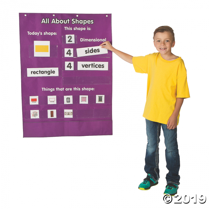 All About Shapes Pocket Chart 1 Set S
