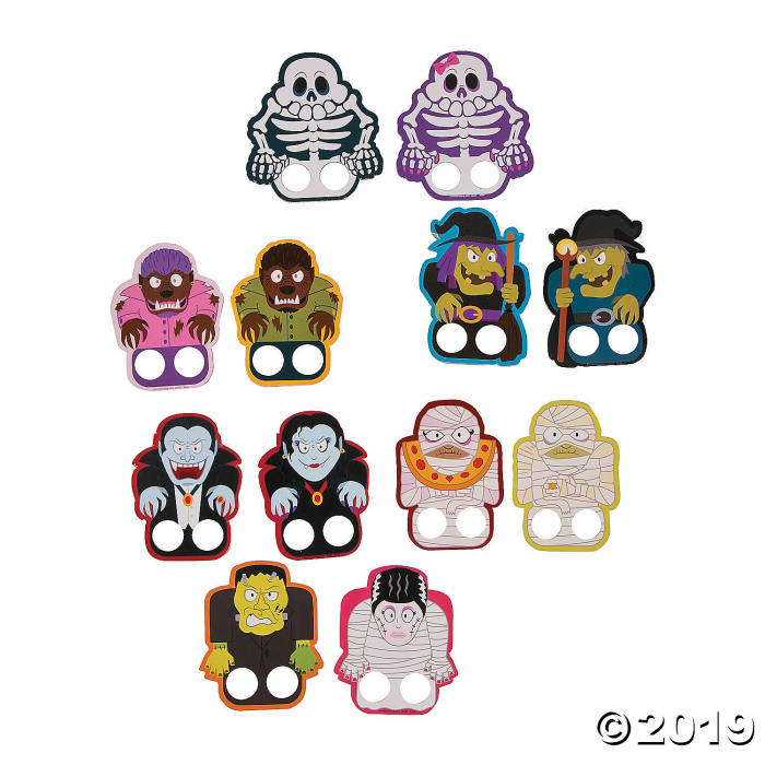 Halloween Monster Finger Puppets (72 Piece(s)) | GlowUniverse.com