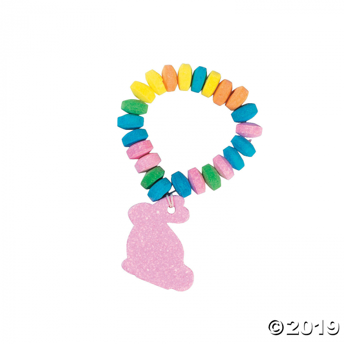 Easter Bunny Stretchable Hard Candy Bracelets (Per Dozen ...