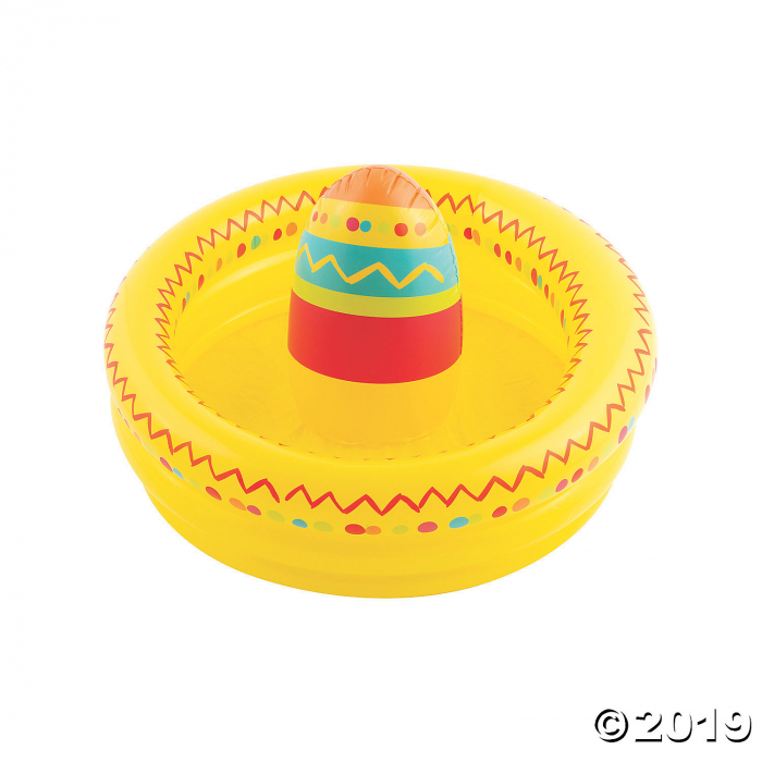 Inflatable Fiesta Sombrero Cooler | GlowUniverse.com