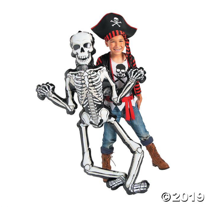 Life-Size Inflatable Halloween Skeleton (1 Piece(s)) | GlowUniverse.com