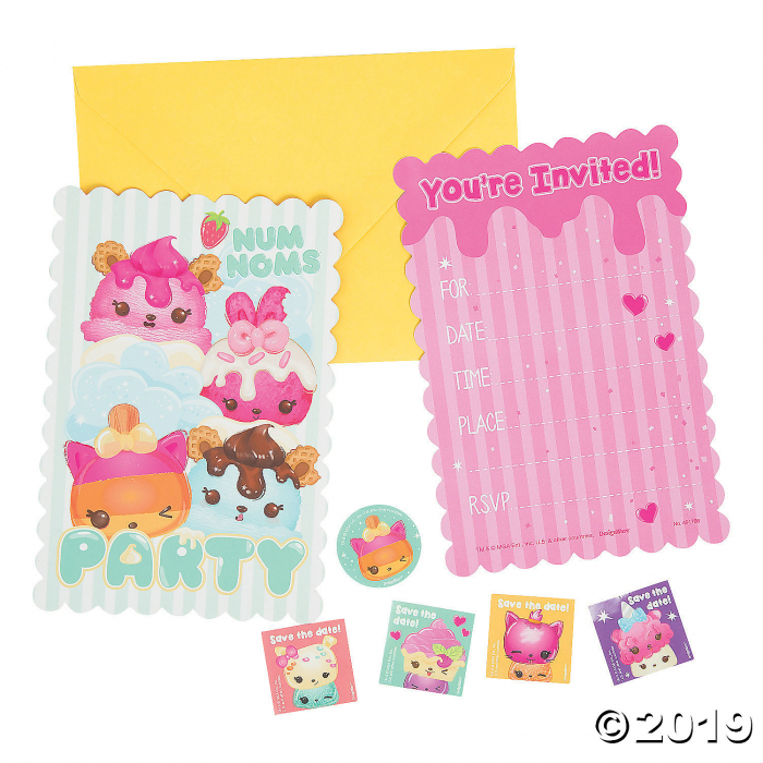 Num Noms Scented Invitations (8 Piece(s)) | GlowUniverse.com