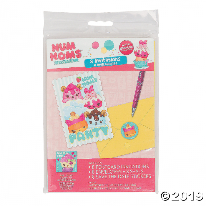 Num Noms Scented Invitations (8 Piece(s)) | GlowUniverse.com