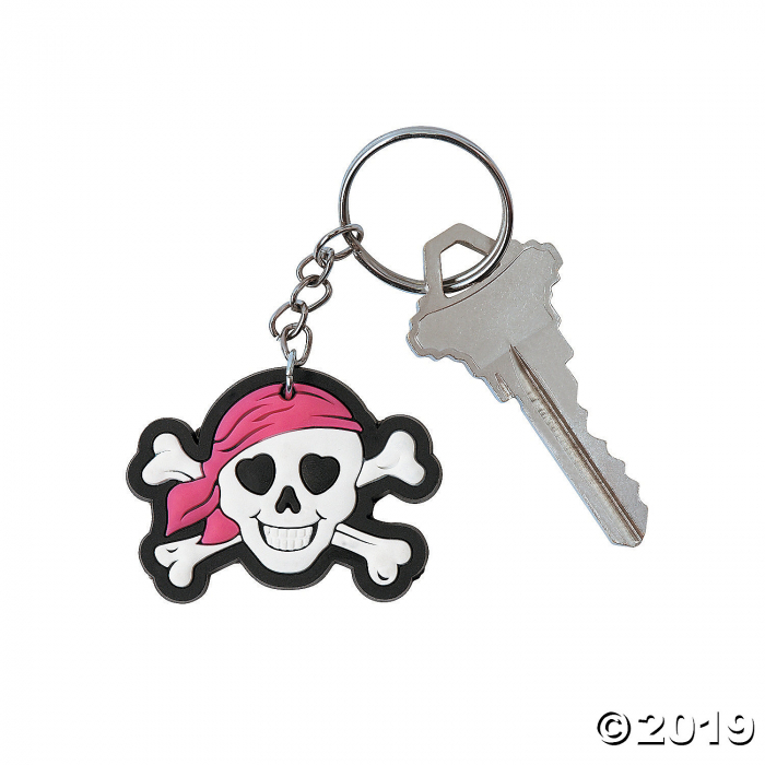 Pink Pirate Keychains (Per Dozen) | GlowUniverse.com
