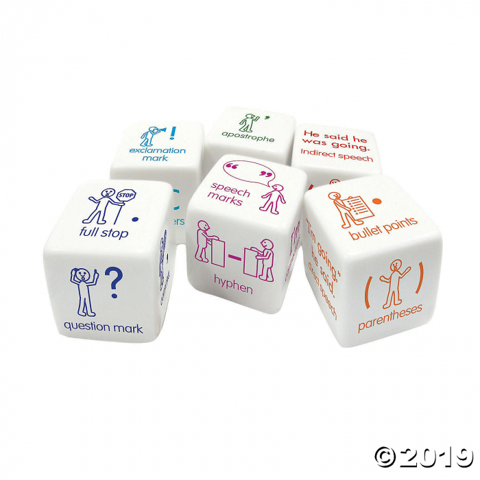 Punctuation Dice Set (1 Set(s)) | GlowUniverse.com