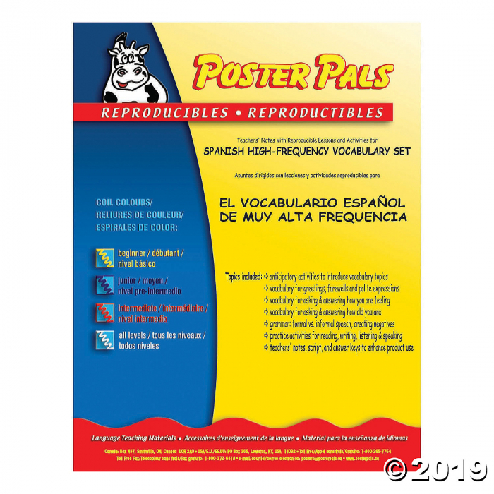 Spanish High-Frequency Vocabulary Card Set (1 Set(s)) | GlowUniverse.com