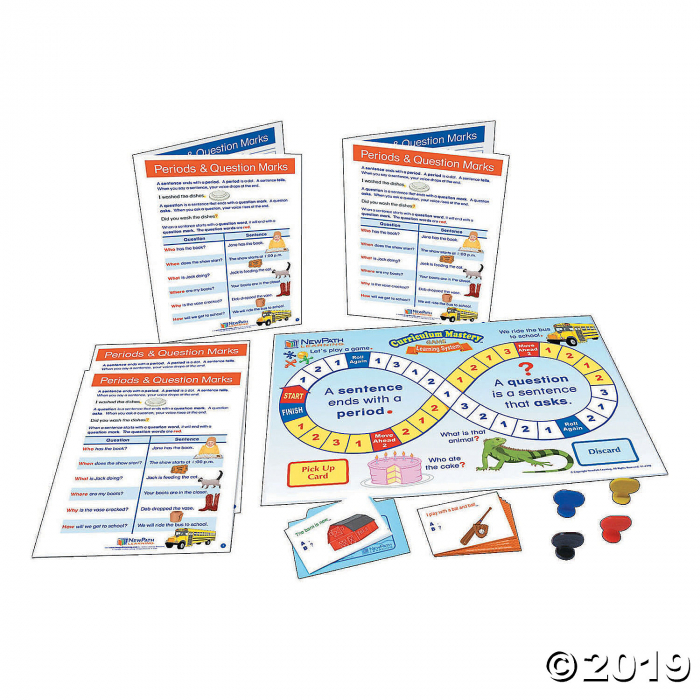 Language Arts Learning Center - Periods & Question Marks, Grades 1-2 (1 ...