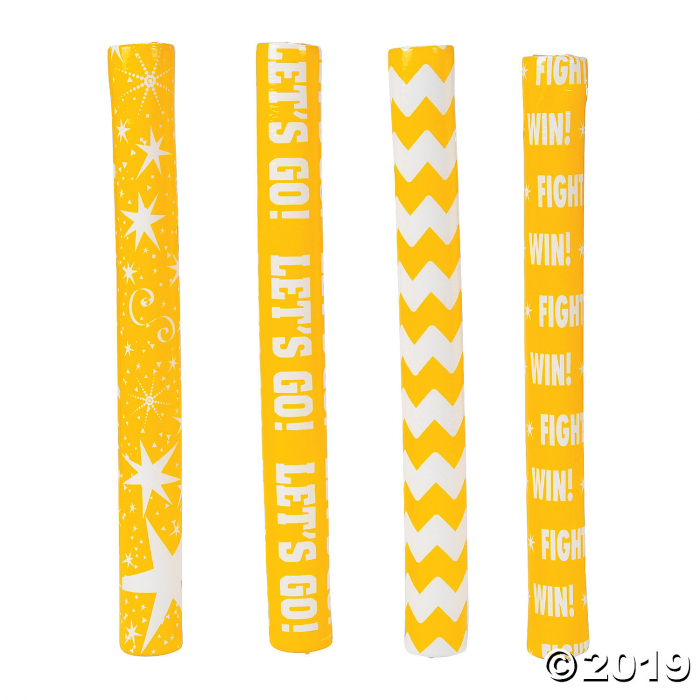 Yellow Spirit Light-Up Batons (4 Piece(s)) | GlowUniverse.com