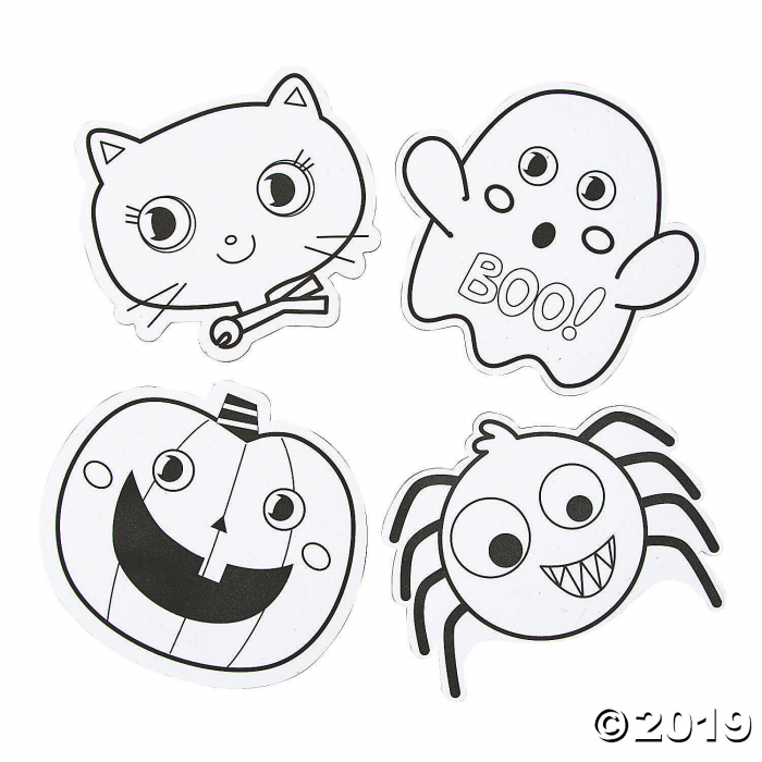 Color Your Own Halloween Magnets (Per Dozen) | GlowUniverse.com