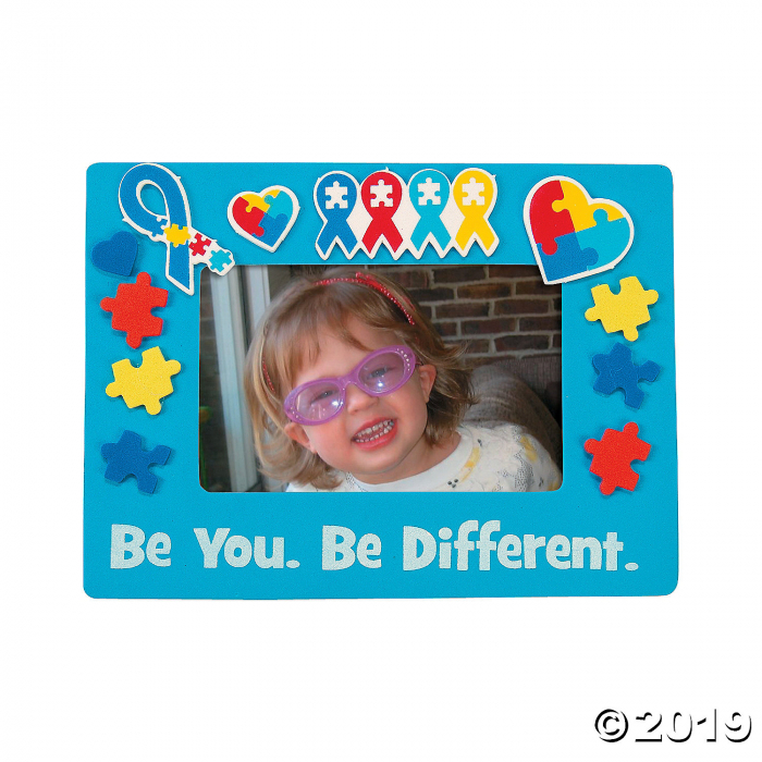 Autism Awareness Picture Frame Magnet Craft KIt (Makes 12 ...