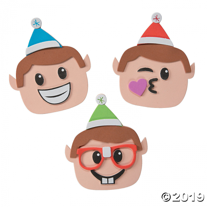 Emoji Elf Magnet Craft Kit (Makes 12) | GlowUniverse.com