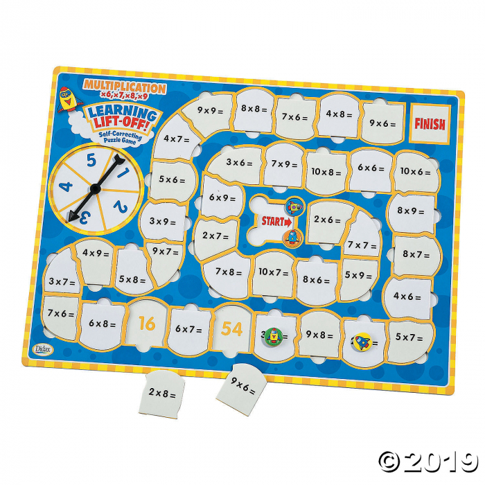 Learning Lift Off - Multiplication x6-9 Game (1 Set(s)) | GlowUniverse.com