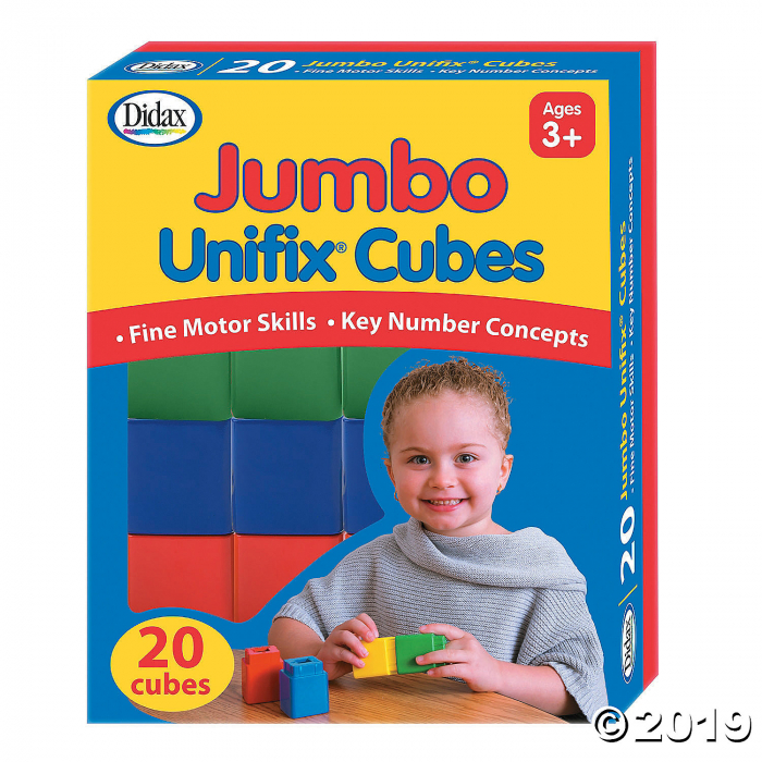 Jumbo Unifix Cubes, Set of 20 (1 Set(s)) | GlowUniverse.com