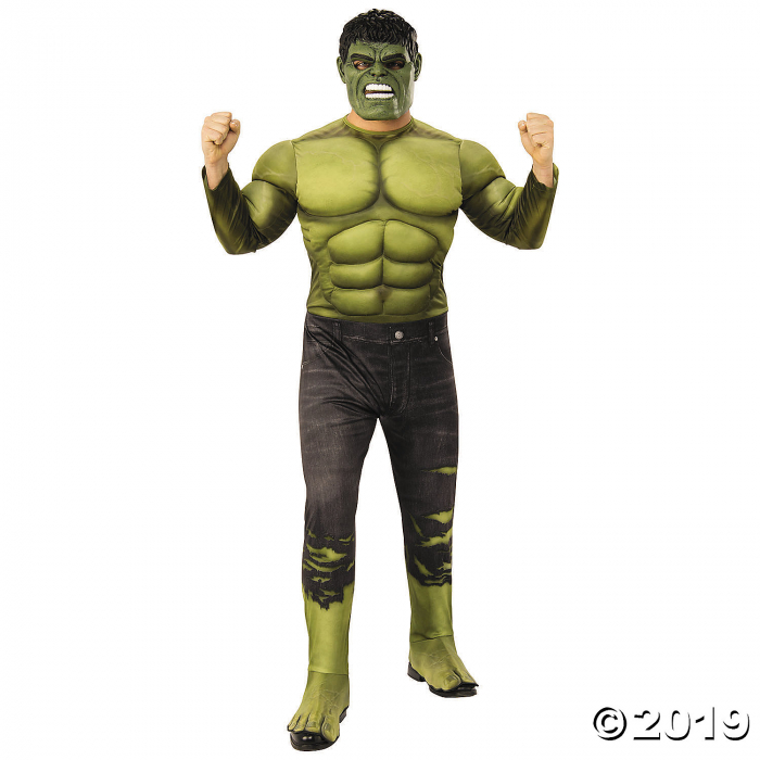 Men s Deluxe Avengers Infinity War Hulk Costume Extra Large 1 Piece s GlowUniverse