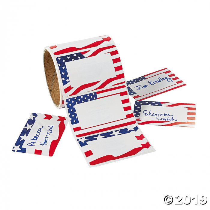 Patriotic Name Tags (100 Piece(s)) | GlowUniverse.com