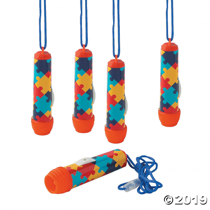 Autism Flashlights on a Rope (Per Dozen) | GlowUniverse.com