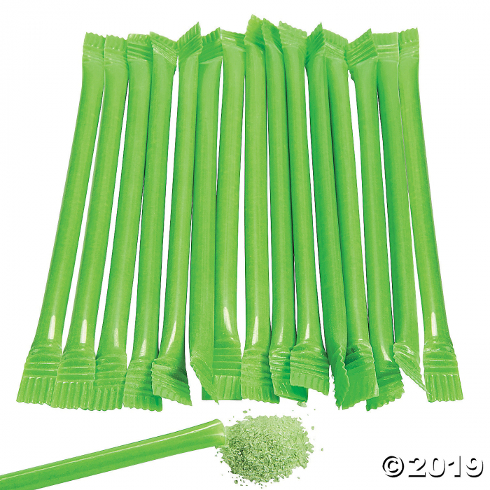 Lime Green Candy-Filled Straws (240 Piece(s)) | GlowUniverse.com
