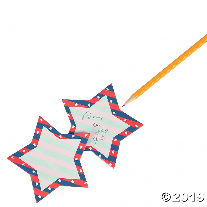Patriotic Star Sticky Notes (Per Dozen) | GlowUniverse.com