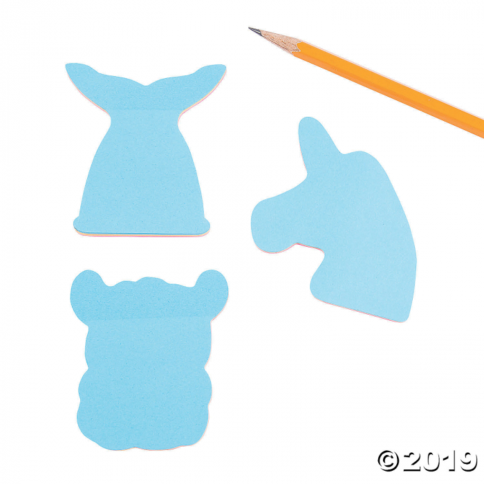 Fun Creature Shapes Sticky Notes (Per Dozen) | GlowUniverse.com