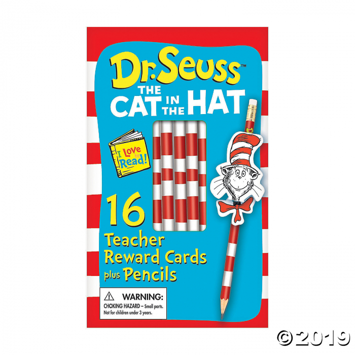 Dr. Seuss The Cat in the Hat Pencils with Reward Card (16 Piece(s ...