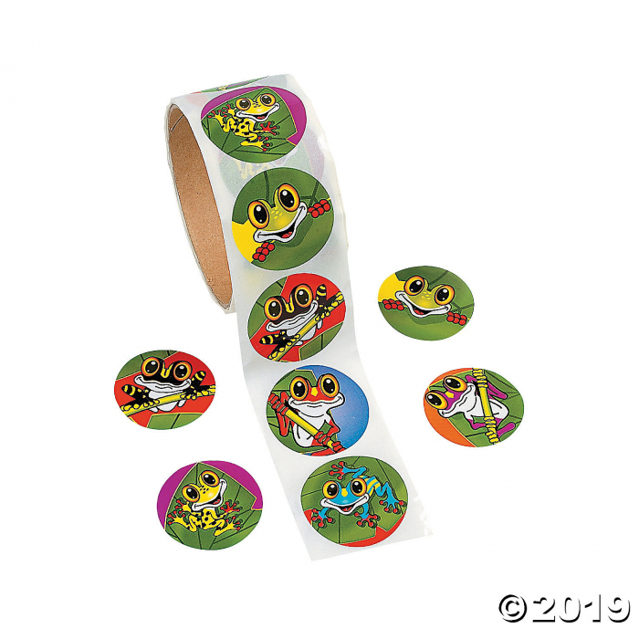 Frog Sticker Rolls (1 Roll(s)) | GlowUniverse.com
