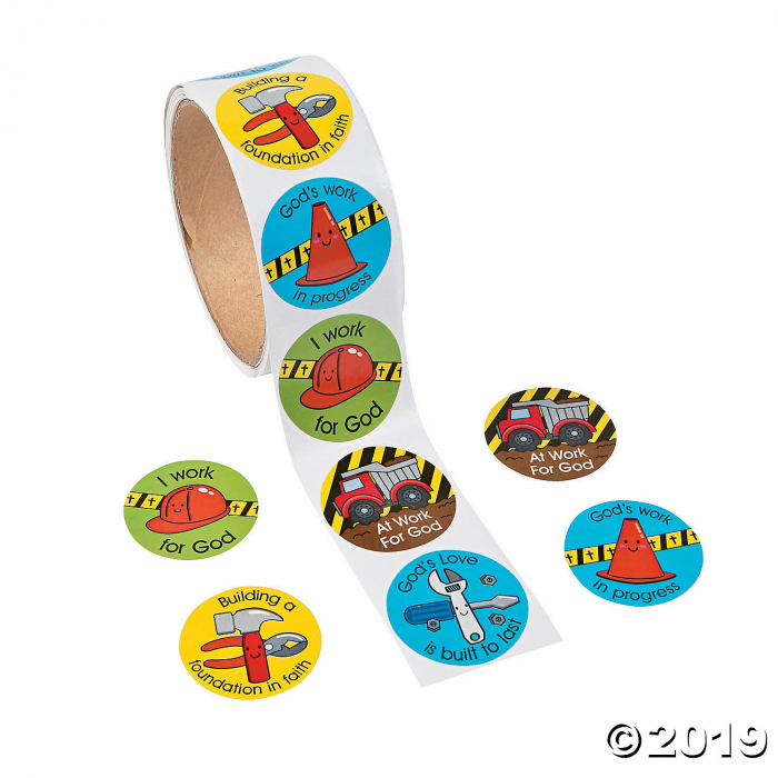 God At Work Stickers (1 Roll(s)) | GlowUniverse.com