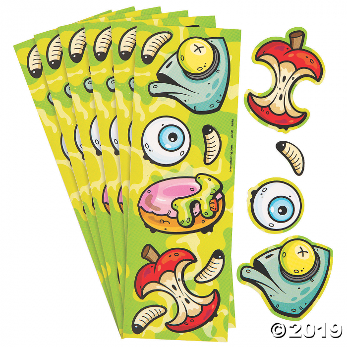 Gross Slime Sticker Sheets (24 Sheet(s)) | GlowUniverse.com