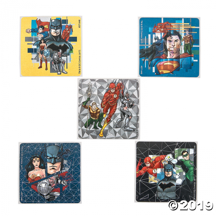Justice League Stickers (50 Piece(s)) | GlowUniverse.com