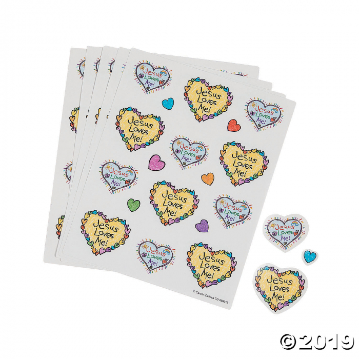 Carson-Dellosa® Kid Drawn Jesus Loves Me Sticker Sheets (6 Sheet(s ...