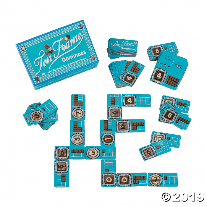 Ten Frame Dominoes (1 Set(s)) | GlowUniverse.com