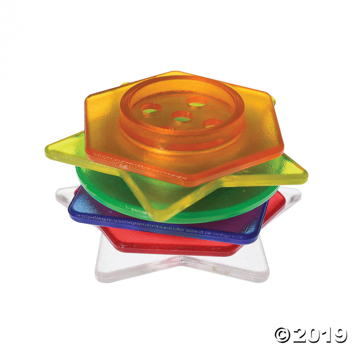 Learning Advantage Translucent Stackable Buttons (1 Set(s)) | GlowUniverse.com