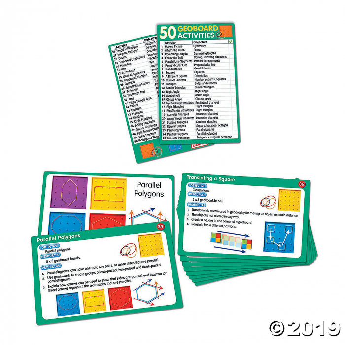 50 Geoboards Activities (Activity Cards Set) (1 Piece(s ...