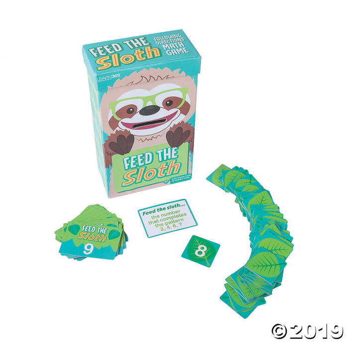 Following Directions Sloth Math Game (1 Set(s)) | GlowUniverse.com