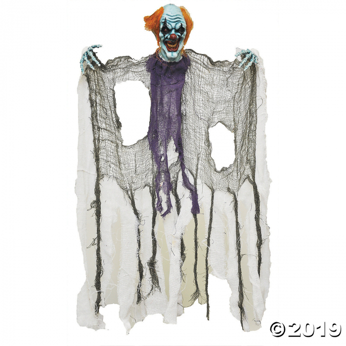 Hanging Devil Clown Halloween Decoration (1 Piece(s)) | GlowUniverse.com