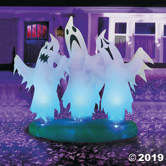 Inflatable Trio of Floating Ghosts Halloween Decoration (1 Piece(s ...