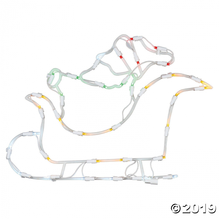 Vickerman 18" Santa Sleigh Wire Silhouette with LED Lights (1 Piece(s ...
