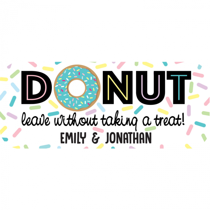 Personalized Donut Favor Boxes with Stickers (Per Dozen) | GlowUniverse.com