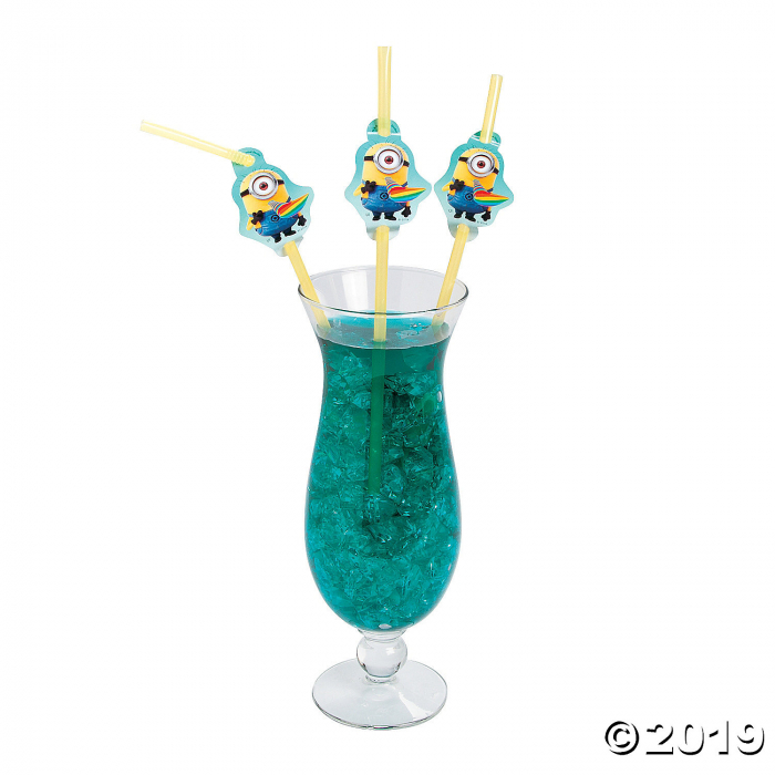 Minions Plastic Straws (24 Piece(s)) | GlowUniverse.com