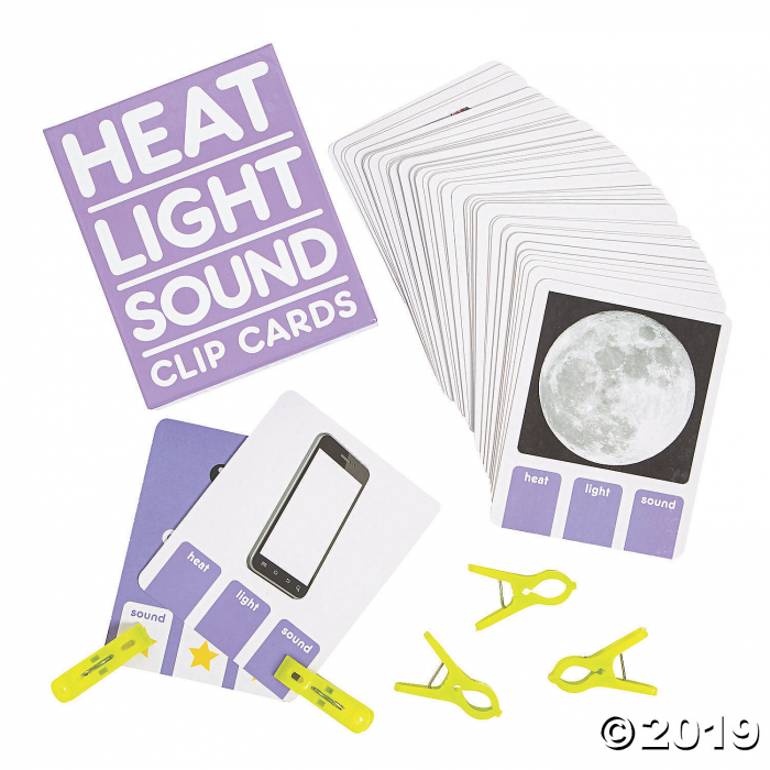 Heat, Light & Sound Clip Cards (1 Unit(s)) | GlowUniverse.com
