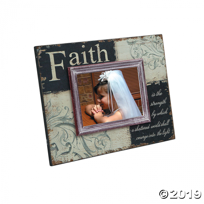 Black and White Faith Picture Frame (1 Piece(s)) | GlowUniverse.com