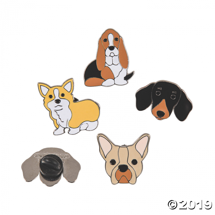 Dog Enamel Pins (Per Dozen) | GlowUniverse.com