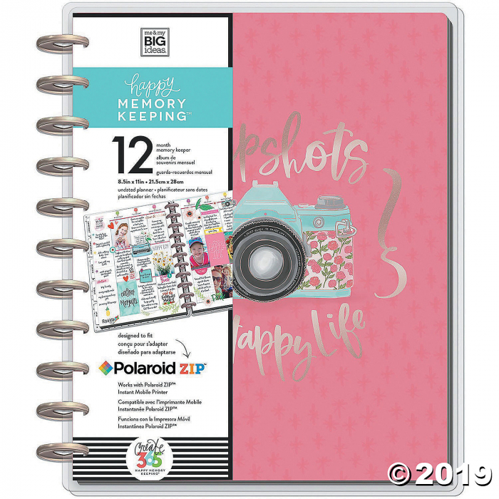 Happy Memory Keeping Undated 12-Month Big Planner -Painted Memories (1 ...