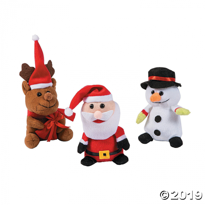 Christmas Plush Characters (Per Dozen) | GlowUniverse.com