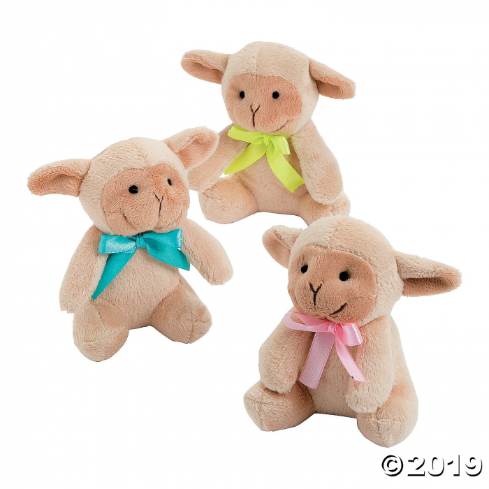 Fluffy Stuffed Lambs (Per Dozen) | GlowUniverse.com