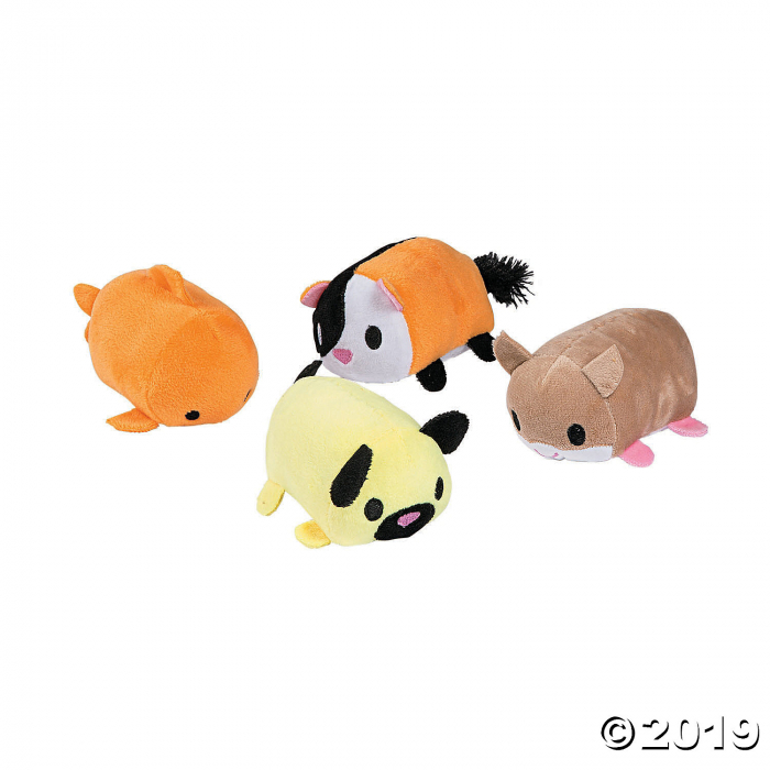 Roly Poly Stuffed Pets (12 Piece(s)) | GlowUniverse.com