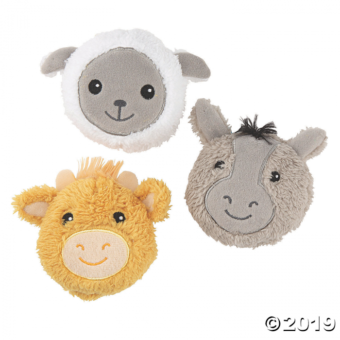 Round Stuffed Nativity Animals (Per Dozen) | GlowUniverse.com