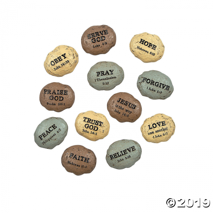 Bible Verse Stones (Per Dozen) | GlowUniverse.com