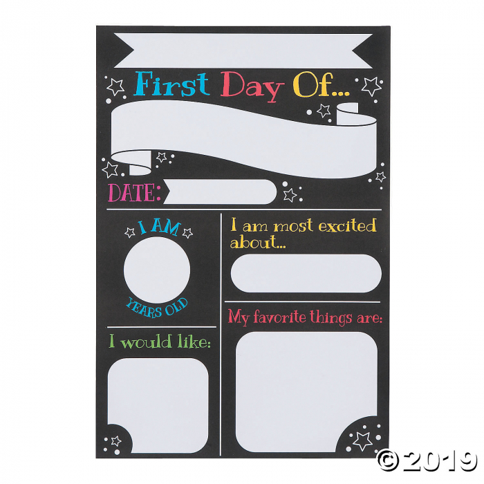 All About My First Day of School Poster (1 Piece(s)) | GlowUniverse.com