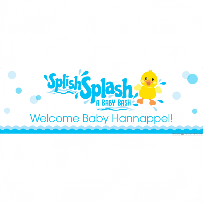 Personalized Medium Rubber Ducky Vinyl Banner (1 Piece(s ...